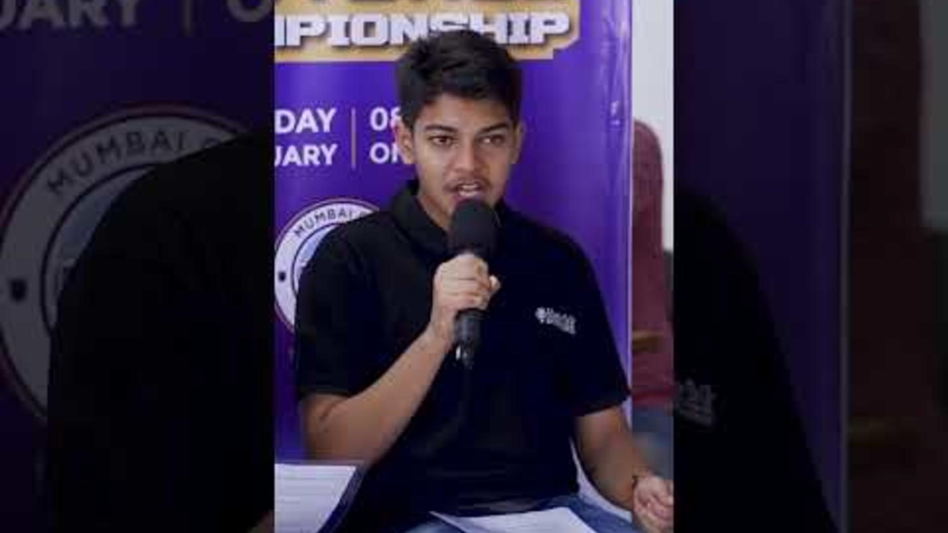 Our young Islander, Supratim Das visited the Kanakia International School 🩵#MumbaiCity #AamchiCity 🔵